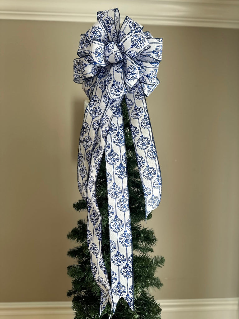 Chinoiserie Ornament Themed Tree Topper for Winter – Enchanted Vines